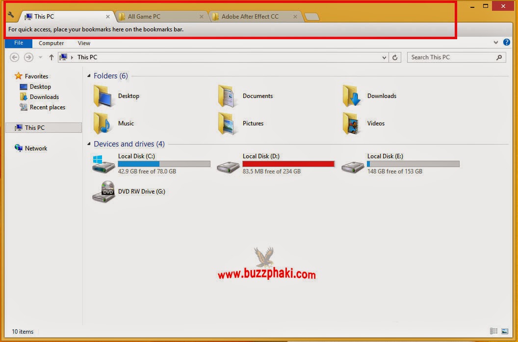 Buzzphaki Image: Clover [Folder Tab Browser]